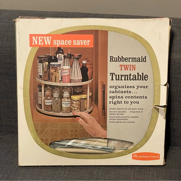 Rubbermaid | Kitchen | Nwt Vintage Rubbermaid Twin Turntable Space ...